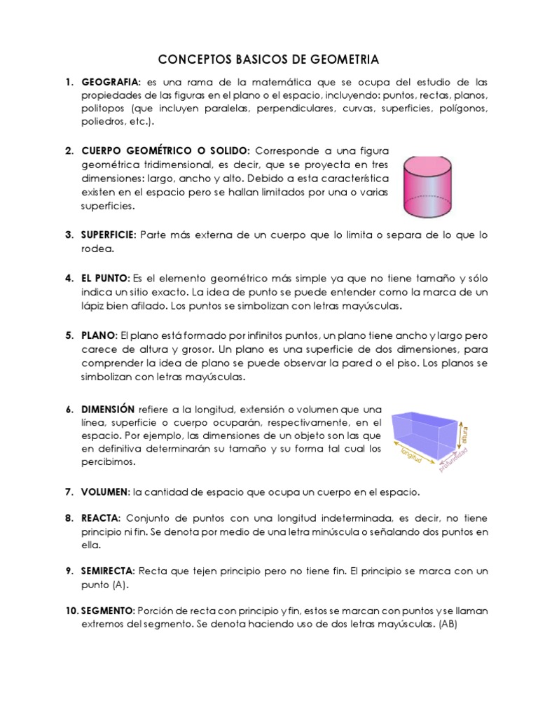 Conceptos Basicos de Geometria | PDF