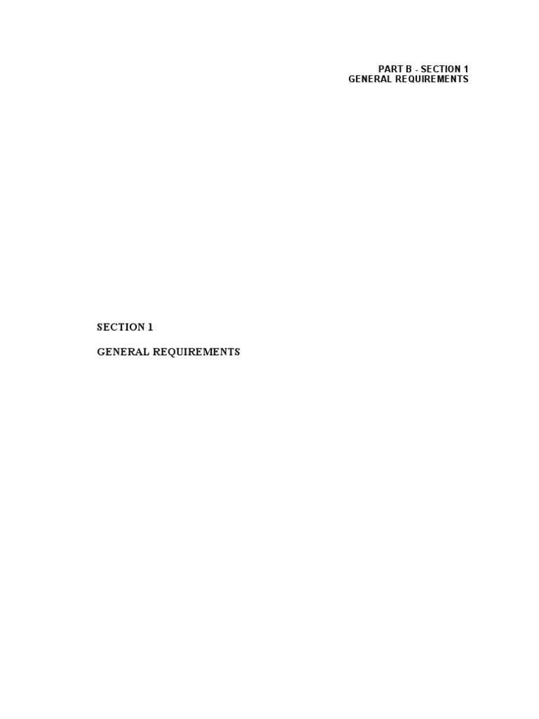 Part B - Section 1 General Requirements | PDF | Electrical Wiring ...