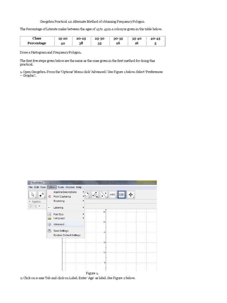 Draw A Histogram and Frequency Polygon 2 | PDF | Button (Computing ...