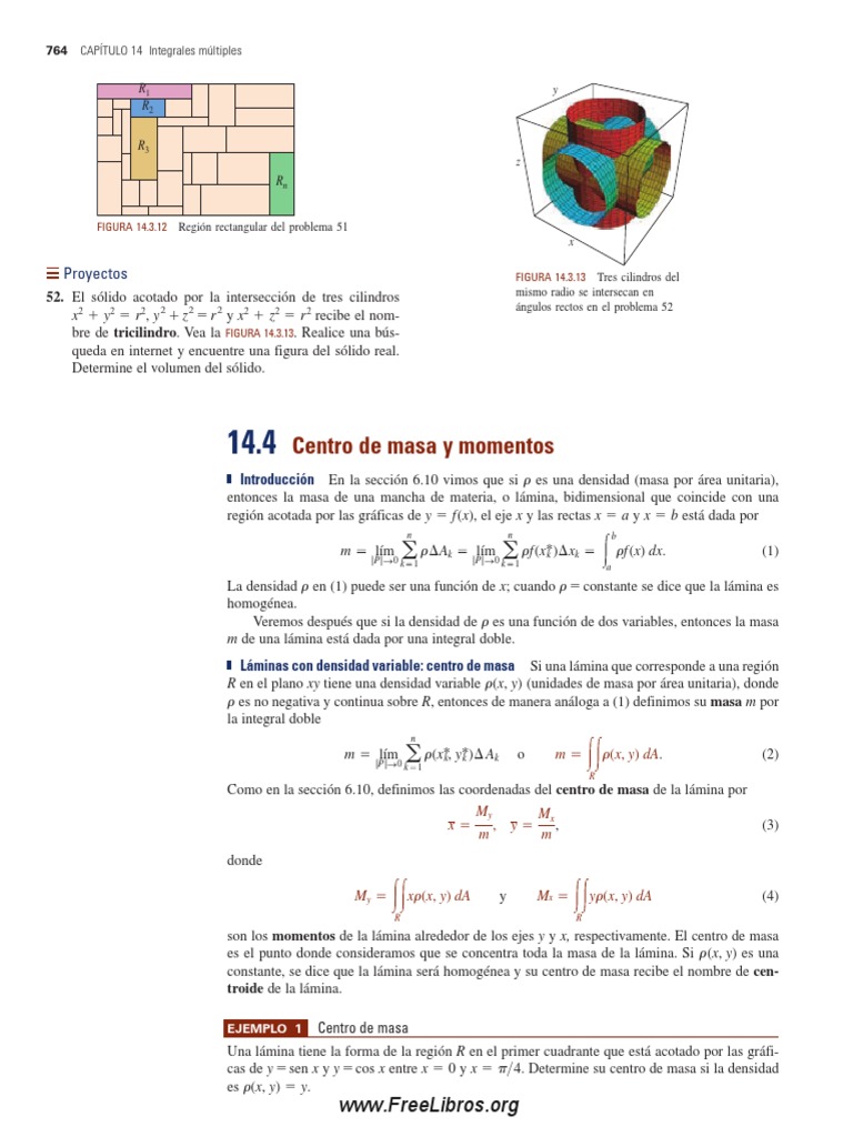 Centro de Masa y Momentos | PDF | Elipse | Integral