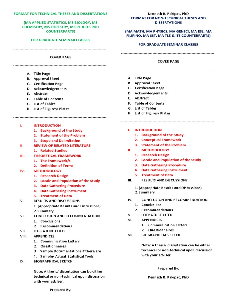 BSU Revised Form For Thesis and Dissertation | PDF | Thesis | Academia
