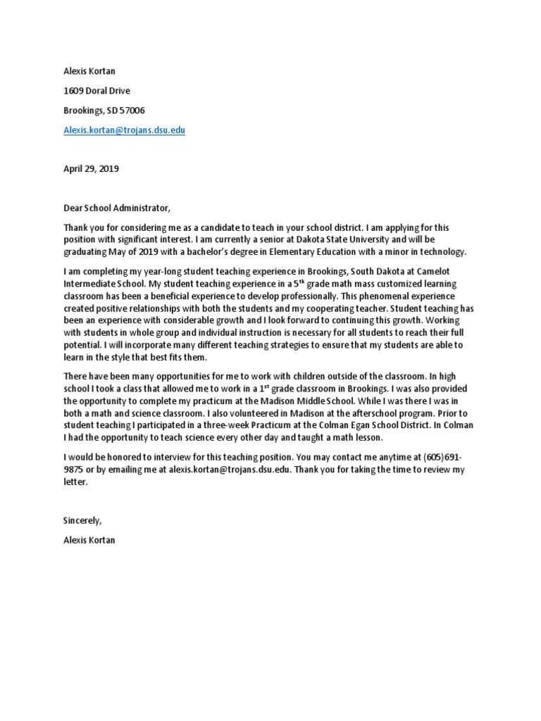 Letter of Introduction | PDF