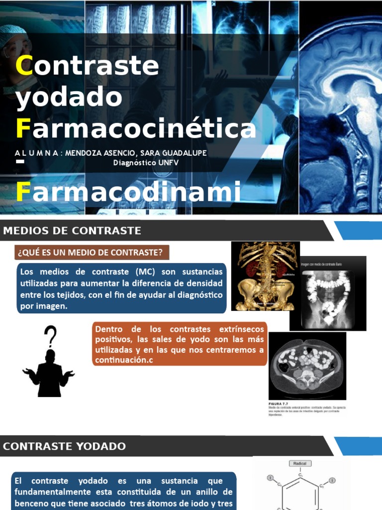Contraste Yodado DX | PDF | Ct Scan | Imagenes medicas