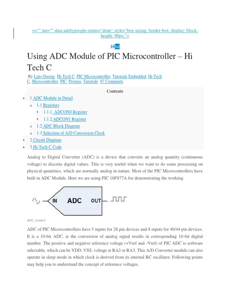 ADC Measurement Detail | PDF | Analog To Digital Converter ...