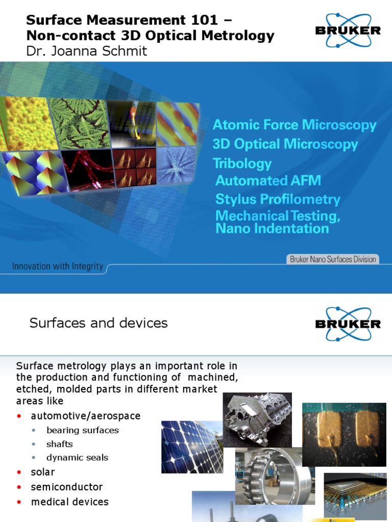 Dr. Joanna Schmit: Surface Measurement 101 - Non-Contact 3D Optical ...