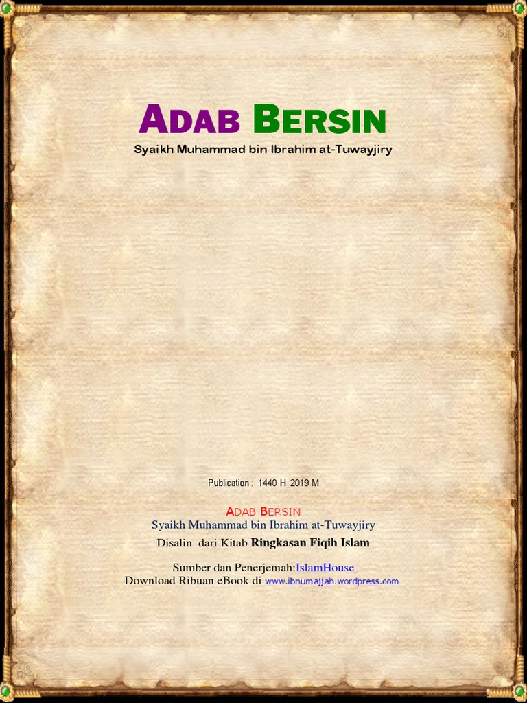 Adab Bersin | PDF | Islamic Fundamentalism | Islamic Behaviour And ...