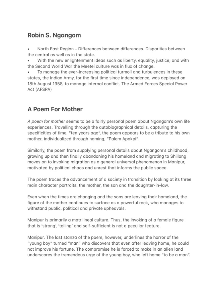 Robin S. Ngangom | PDF