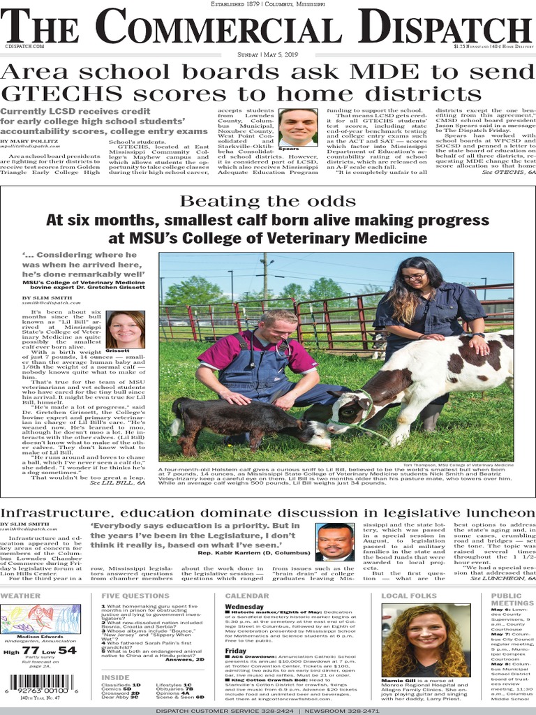 Commercial Dispatch Eedition 5-5-19 | PDF