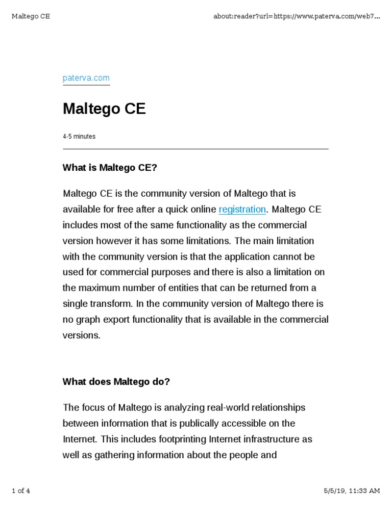 Maltego CE | PDF | Domain Name System | Internet