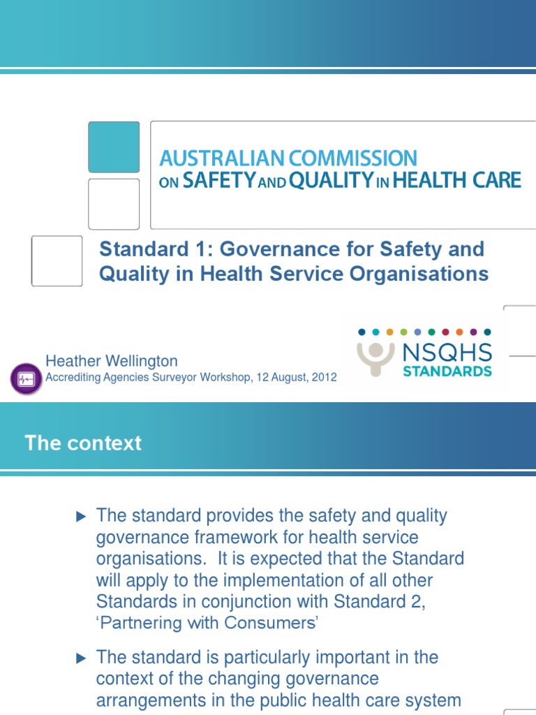 Governance for Safety in Health Services | PDF | Patient Safety ...