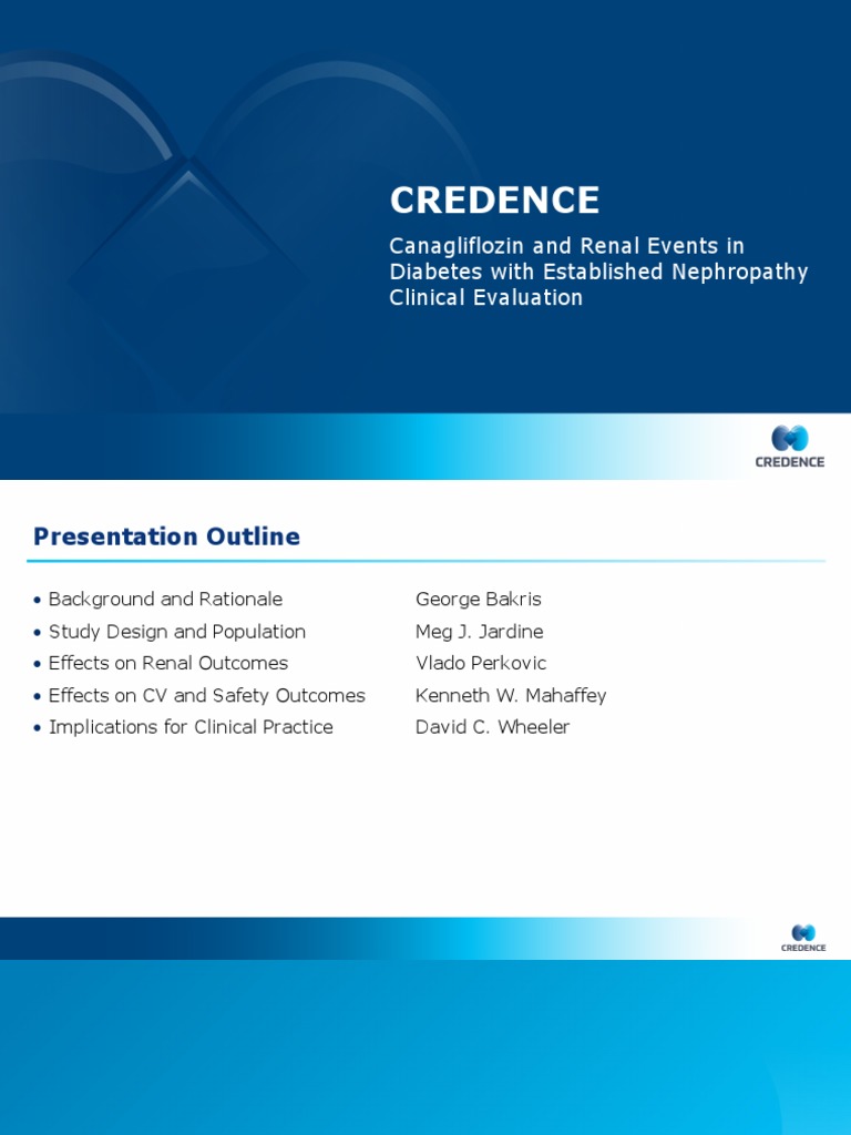 Credence Trial Results | PDF | Chronic Kidney Disease | Renal Function