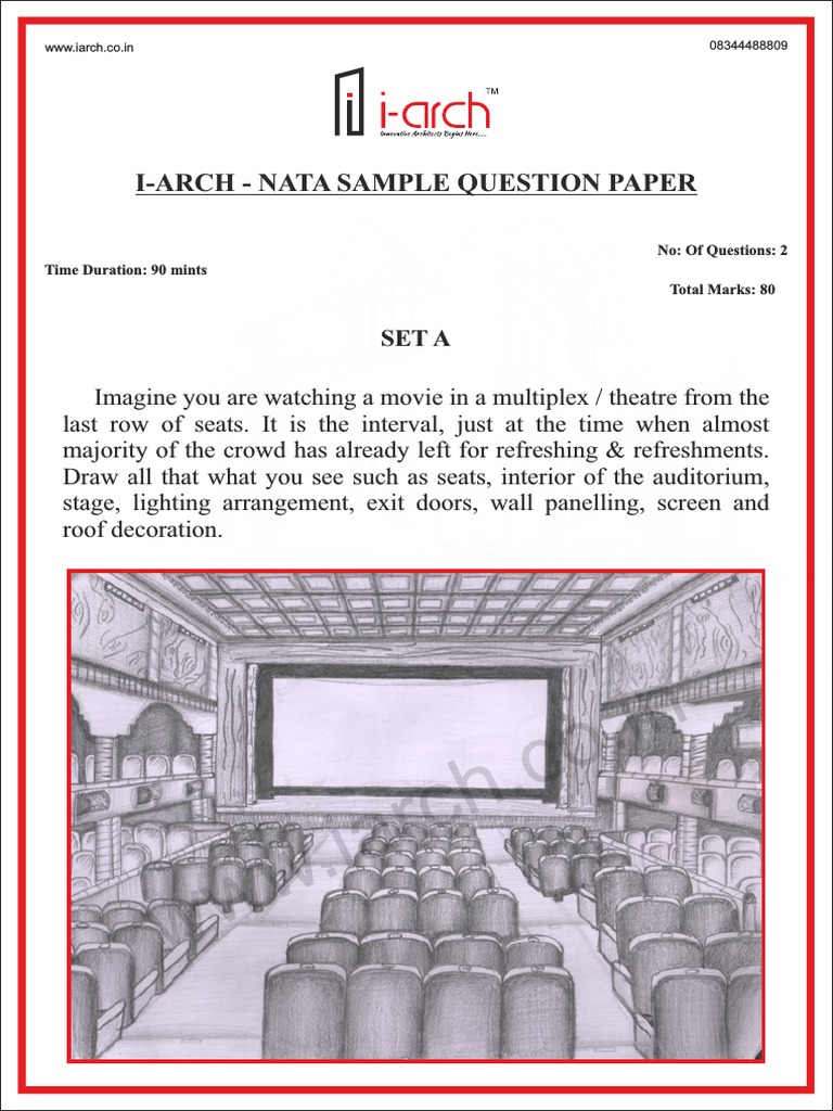 NATA Sample Papers DRAWINGs Only PDF | PDF
