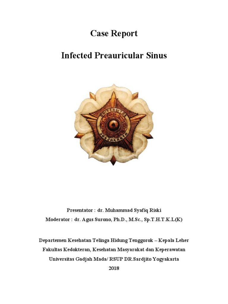 Infected Preauricular Sinus | PDF | Surgery | Wound