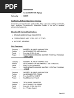 WORK PERMIT RECEIVER RESUME Latest | PDF