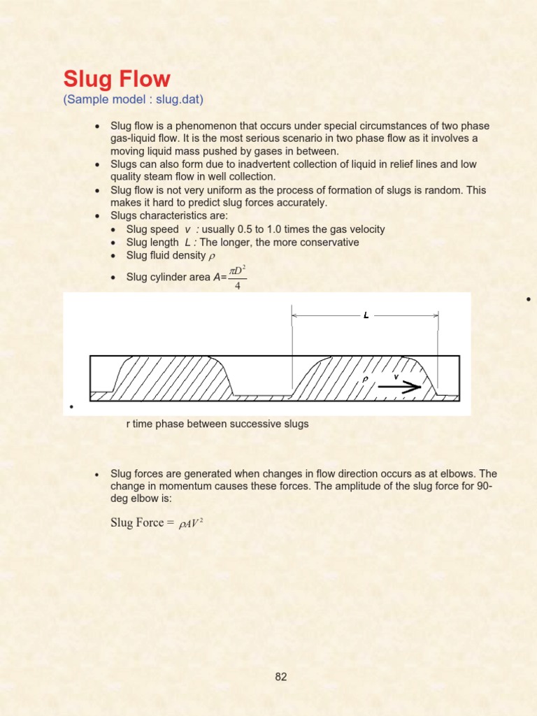 Slug Flow: (Sample Model: Slug - Dat) | PDF | Fluid Dynamics | Force