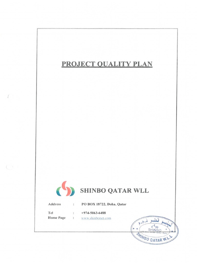 9.project Quality Plan | PDF
