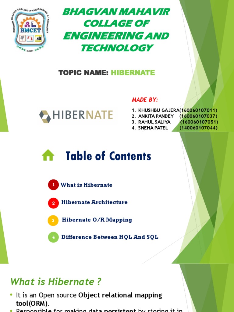 A Rhs Hibernate Pdf Object Relational Mapping Databases
