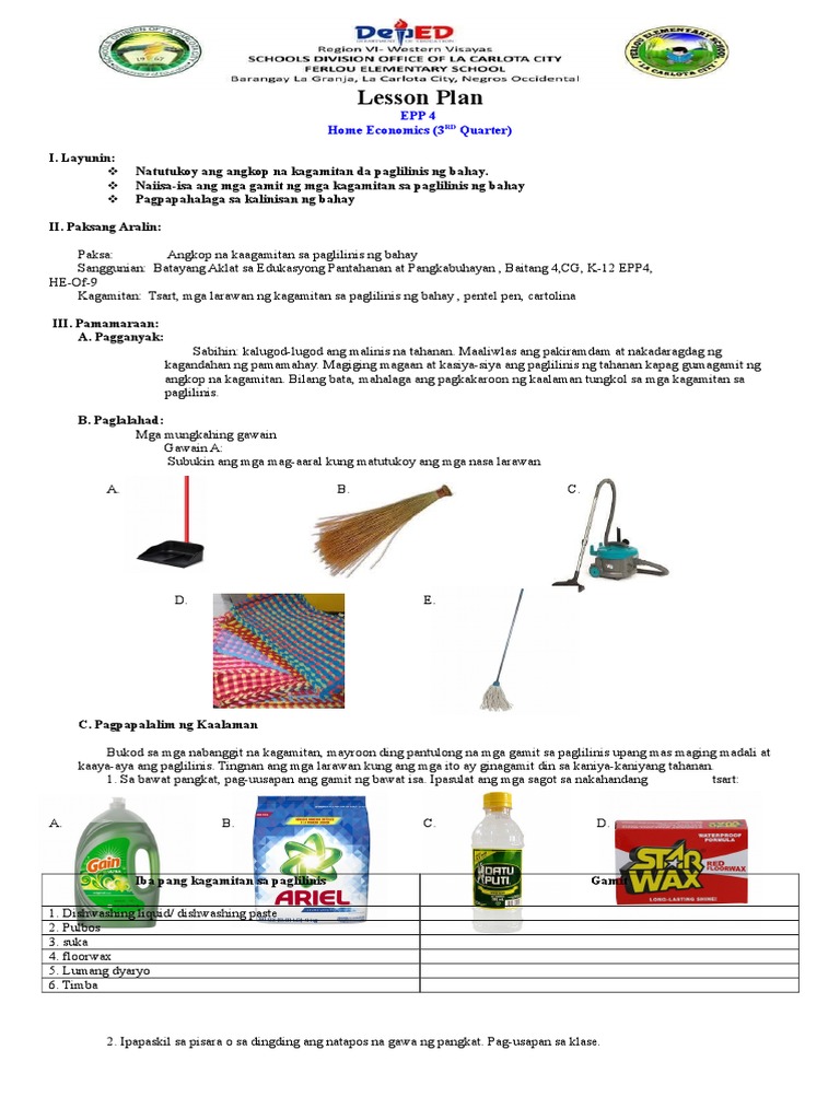 Lesson Plan EPP 4 | PDF