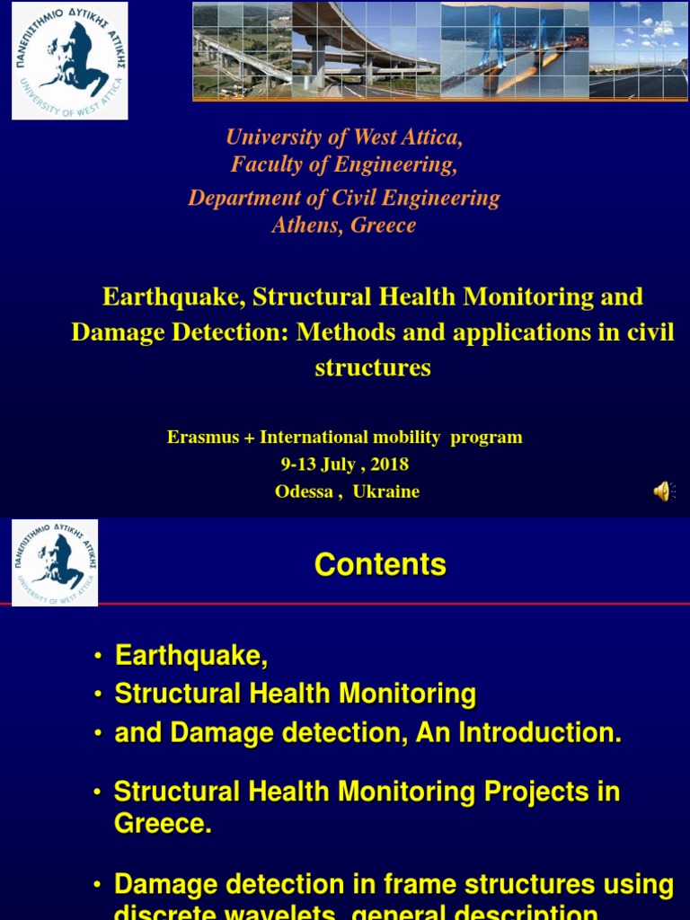 Monitoring Structures for Safety: An Introduction to Structural Health ...