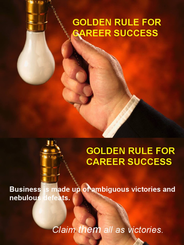 Golden Rules for Career Success | PDF