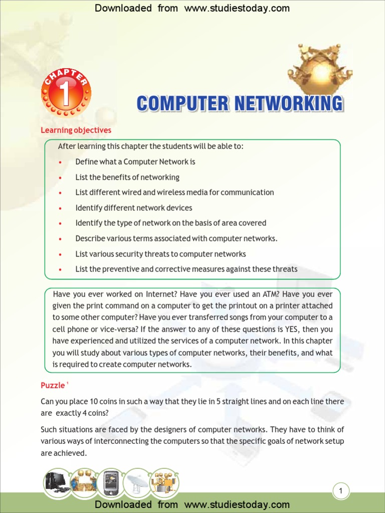 CBSE Class 12 Informatic Practices Computer Networking PDF | PDF | Network Topology | Domain Name