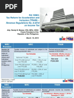 Tax Table For Tax Rates On Individual TRAIN LAW | PDF | Finance & Money ...