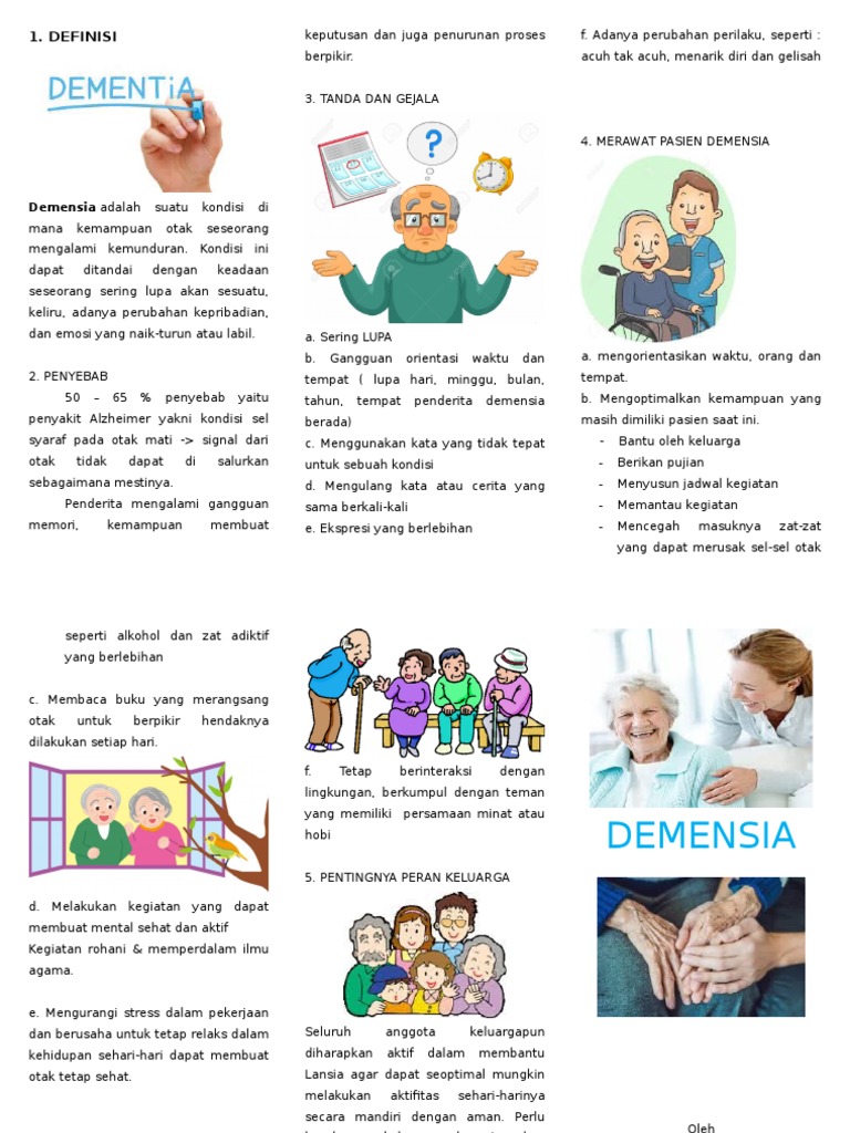 Leaflet Demensia Geriatri | PDF