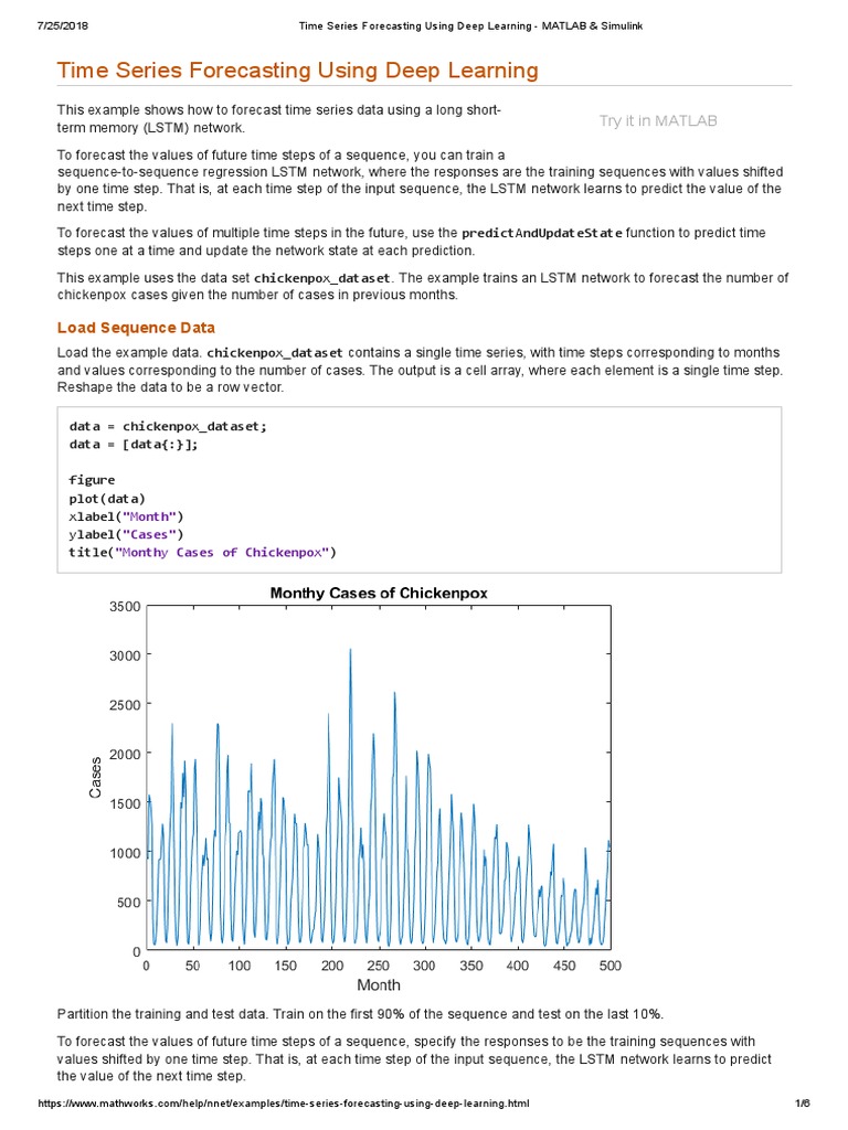 Time Series Forecasting Using Deep Learning - MATLAB & Simulink | PDF | Root Mean Square ...