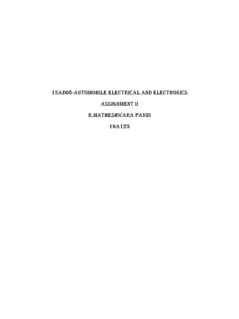 Battery Coil Ignition System | PDF | Ignition System | Distributor
