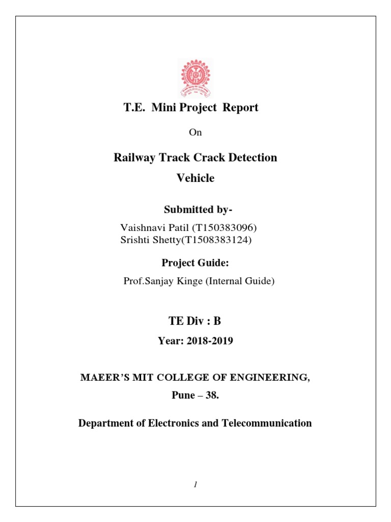 Railway Track Crack Detection System | PDF | Rail Transport | Transport