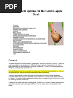 Golden Apple Snail: Pest Overview and Control | PDF