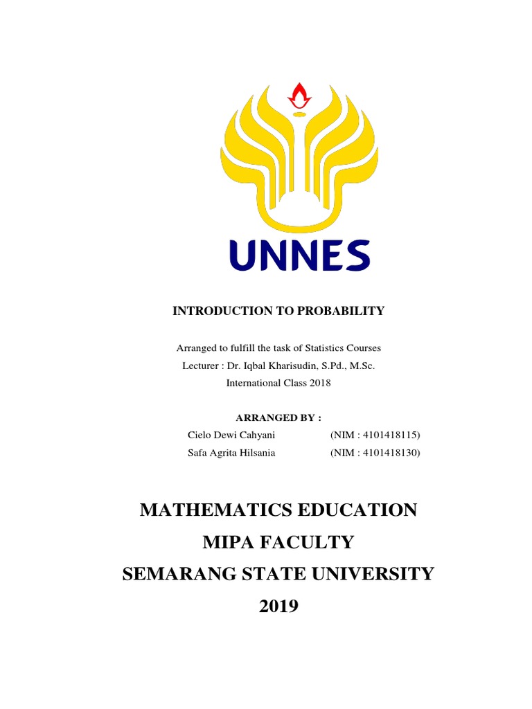 Introduction to Probability: Fundamental Concepts and Formulas | PDF ...