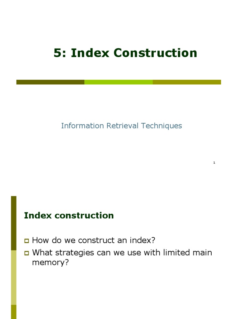 05 Index Construction | PDF | Map Reduce | Search Engine Indexing