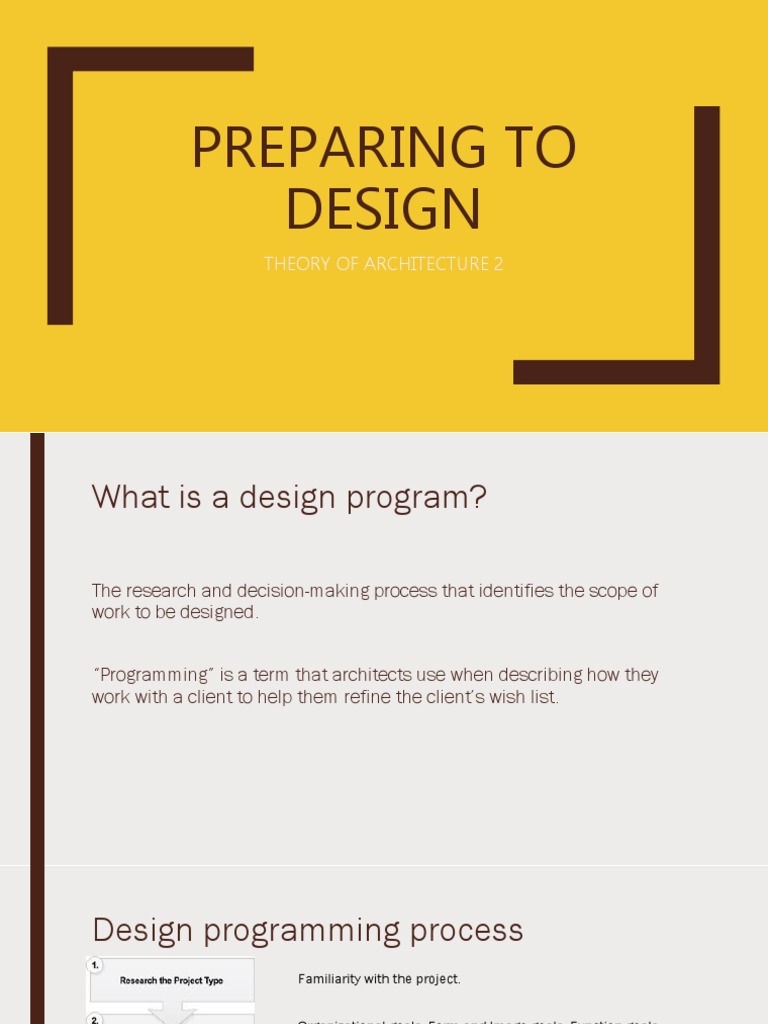 Tapp - Preparing To Design | PDF