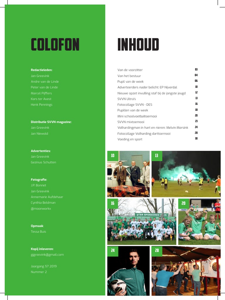 colofon inhoud: Redactieleden