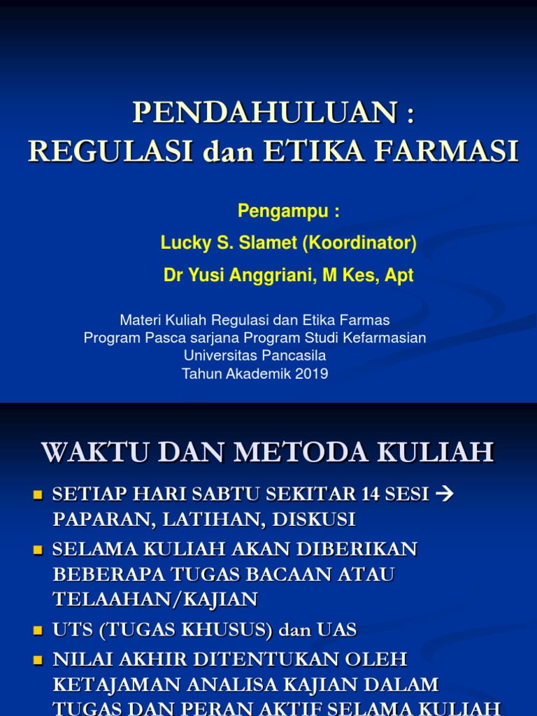 Regulasi Farmasi di Indonesia | PDF