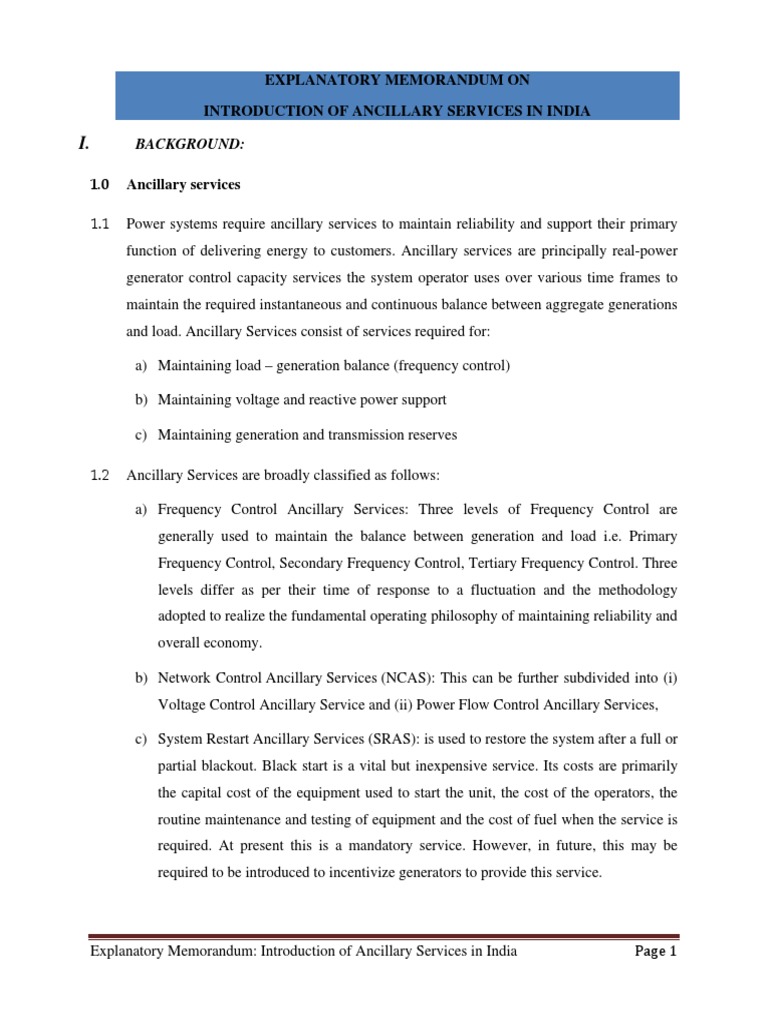 Ancillary Services | PDF | Electrical Grid | Electric Power System