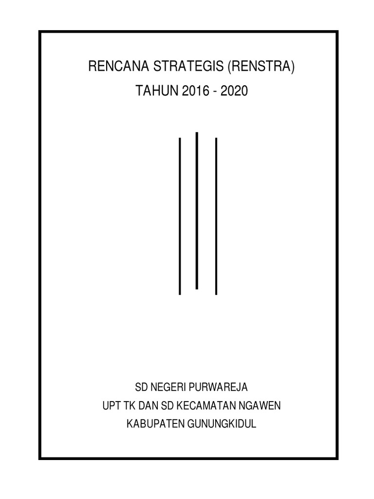 Contoh Renstra SD | PDF