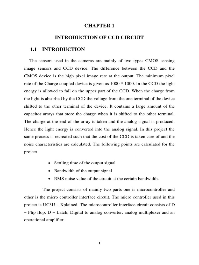 Introduction of CCD Circuit | PDF | Charge Coupled Device | Amplifier