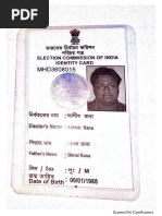 Pancard Back Side | PDF