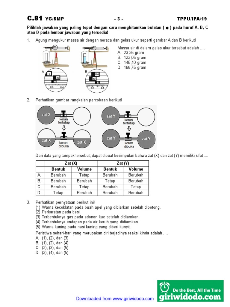 Soal Latihan UN TPM | PDF