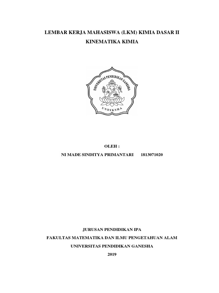 LKM Laju Reaksi (P-2) Fix | PDF