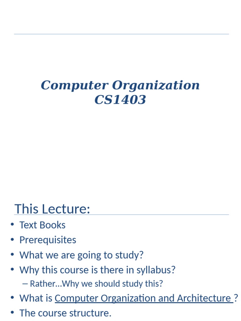 Introduction to Computer Organization: Understanding the Fundamental Concepts and Principles ...