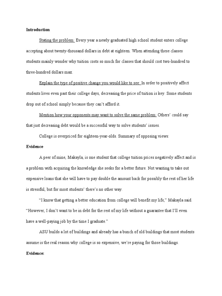 Jones Amonta Project 3 1 | PDF | Tuition Payments | Inflation