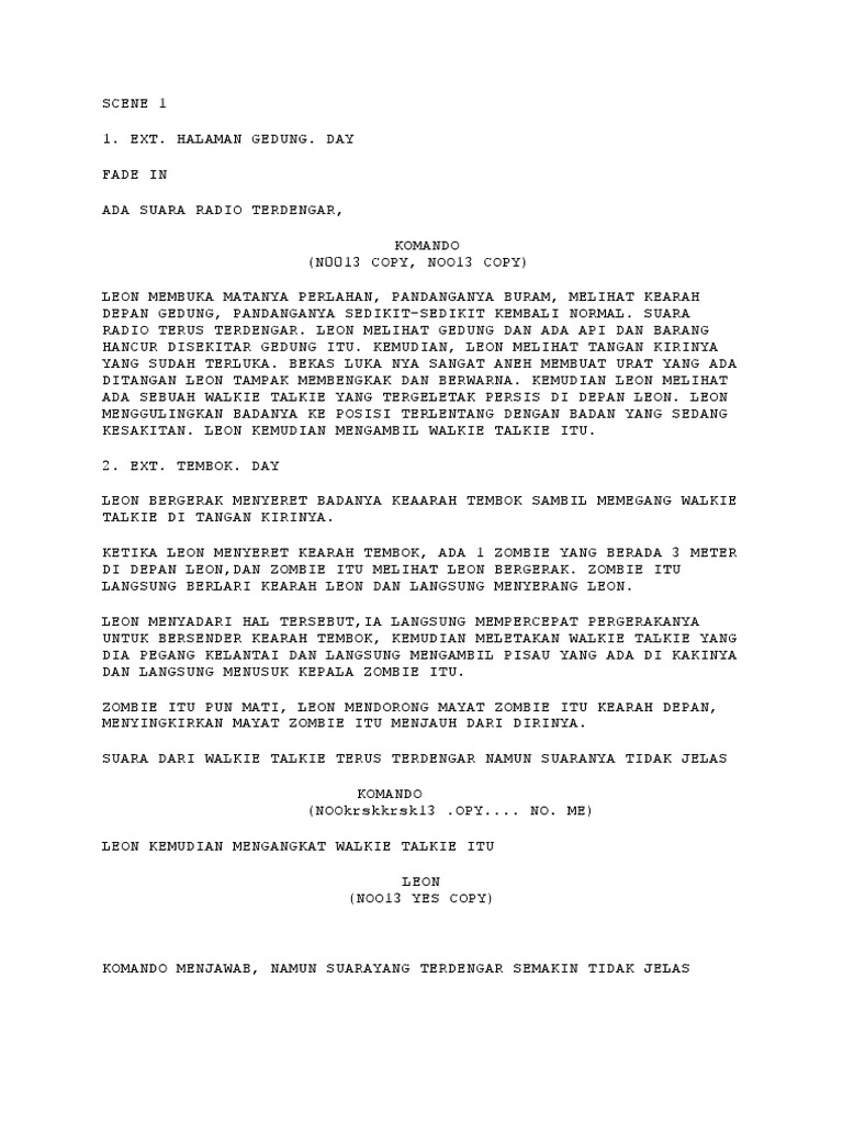 Contoh Skenario | PDF