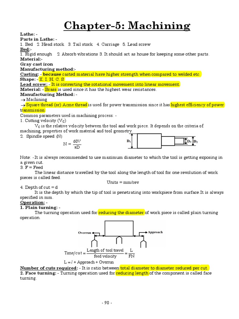 Chapter-5: Machining | PDF | Grinding (Abrasive Cutting) | Drilling