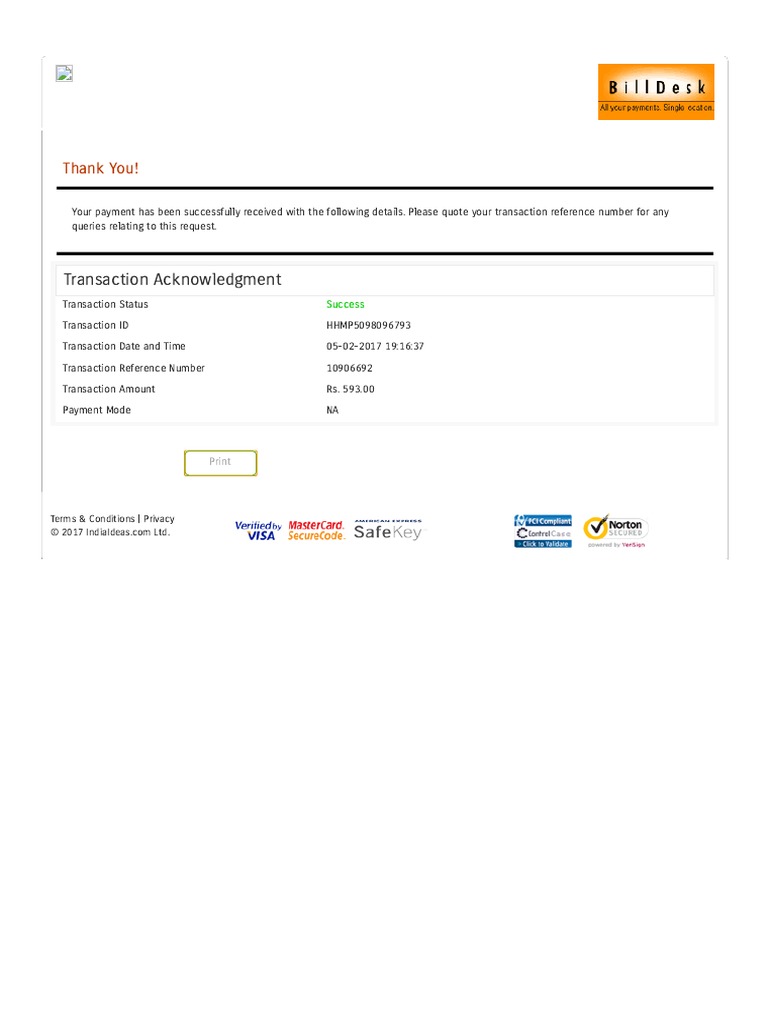 BillDesk Payment Gateway | PDF