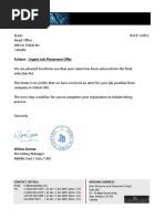 Offer Letter For Poland | PDF