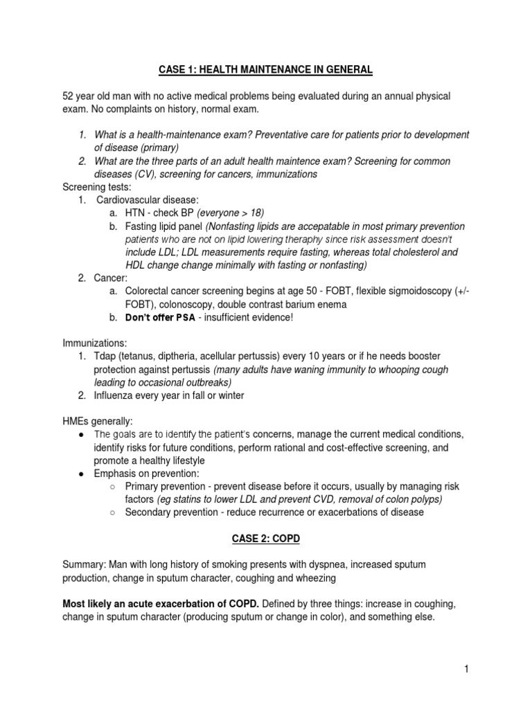 Family Medicine Case Files | PDF | Chronic Obstructive Pulmonary ...