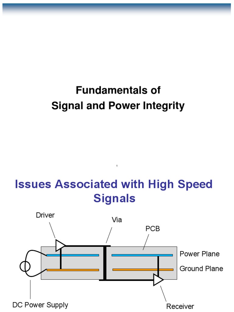 Fundamentals of Signal and Power Integrity PDF | PDF | Transmission ...